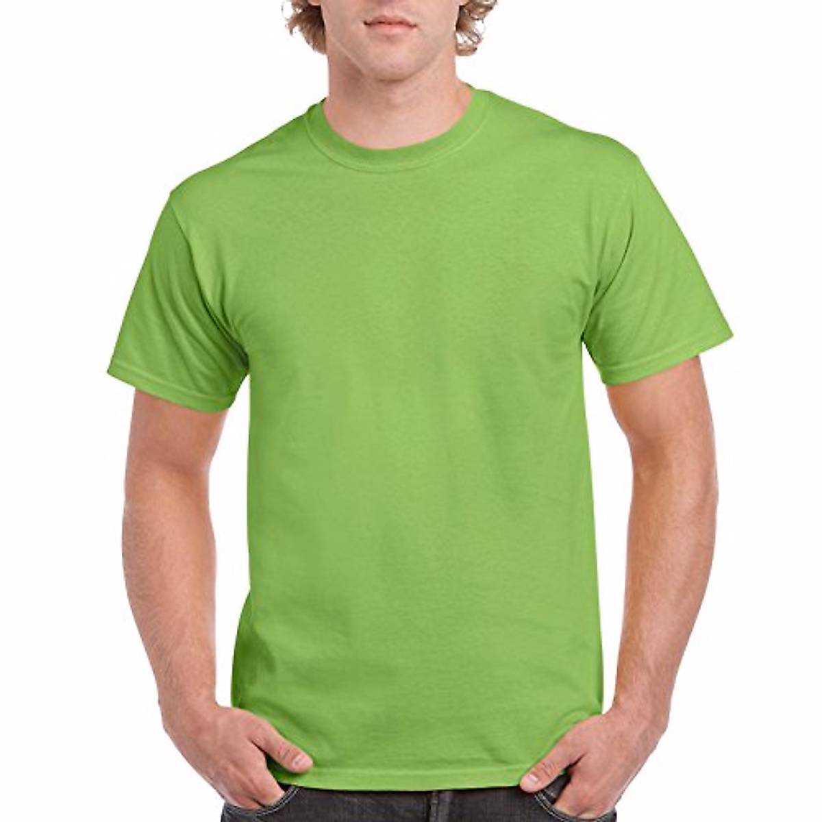 Gildan Men's G2000 Ultra Cotton Adult T-shirt, Lime, Large