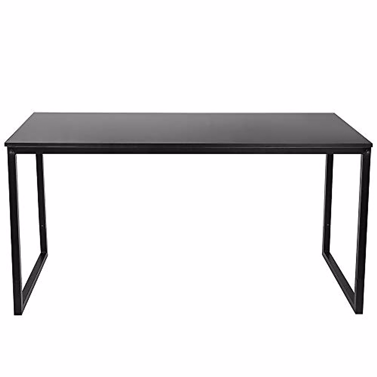 ZENY Computer Desk,55 Inch Office Desk Gaming Desk Writing Desk, Modern Simple Desk PC Laptop Study Student Table (Black, 55 inch)