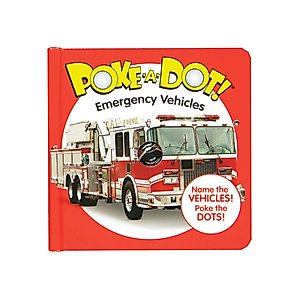 Melissa & Doug Children’s Book – Poke-a-Dot: Emergency Vehicles (Board Book with Buttons to Pop)