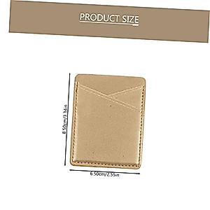 UKCOCO 10 Pcs Mobile Phone Sticker Card Case Stick on Phone Wallet Phone Pocket Phone Id Wallet Holder Back Phone Wallet Pocket Leather Phone Wallet Small Card Wallets Sim Card Dual Card