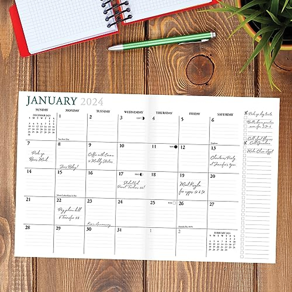 Willow Creek Press In Bloom 2024 Booklet Softcover Monthly Planner (7.5" x 9.5")