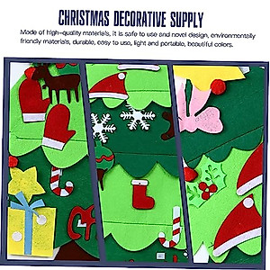 SAFIGLE 1pc DIY Christmas Tree Baby Educational Home Decoration Wall Sticker Decor Baby Christmas Nativity Ornaments for Kids Christmas Tree Hanging Christmas Tree Decor DIY Prop