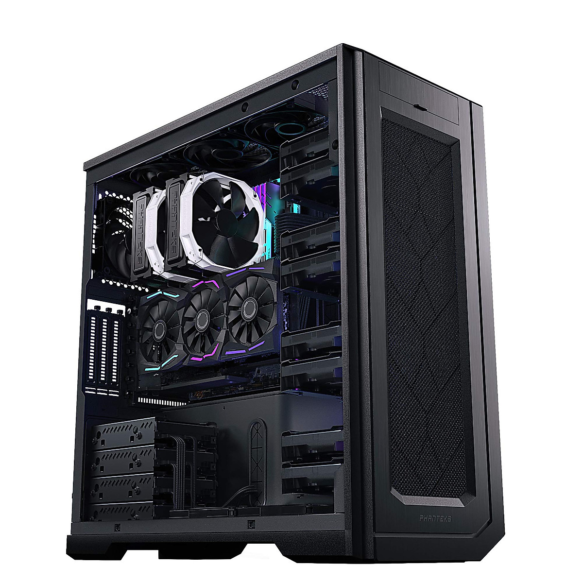 Phanteks (PH-ES620PC_BK01) Enthoo Pro 2 Full Tower – High-Performance Fabric mesh, Closed Window, Dual System/PSU Support, Massive Storage, Black