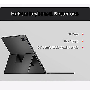 Heayzoki 13 Inch Tablet, 13 inch IPS Touch Screen Tablet with16GB DDR4 1TB SSD, Supports 2.4/5.0GHz WiFi, HD Tablet with Magnetic Keyboard, Stylus, 5200mAh