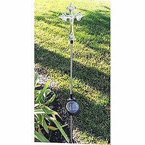 Unido Box Cross Solar Garden Stake Light LED Color-Changing, Set of 2