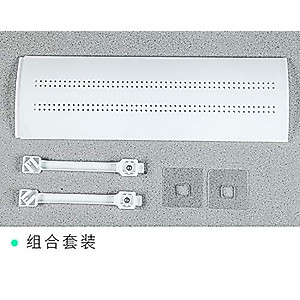 forubar Retractable Air Conditioner Air Deflector, Universal Adjustable Air Conditioning Deflector Air Diverter Cover Telescopic Anti-Wind Baffles Anti Direct Blowing Windshield Wind Guide (White)