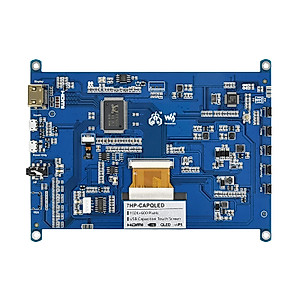 TOP1 7 inch QLED Quantum Dot Display Capacitive Touch Screen Monitor 1024×600 G+G Toughened Glass Panel for Raspberry Pi/Jetson Nano/Game Console, 7HP-CAPQLED