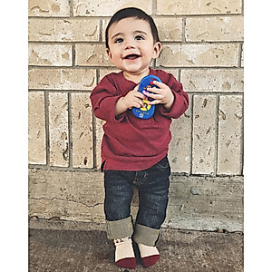 Silli Chews Remote Teether for Baby Remote Control Teething Toys for Babies Infants and Toddlers | Kids Chewable Pretend Play Baby Teether Blue Silicone Silly Chew Toy (Chewmote)