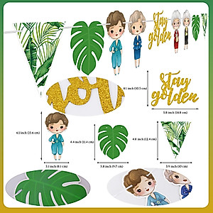 HOMEZZO Golden Girls Themed Party Banner, Stay Golden Hanging Decorations Party Sign for Girls Party
