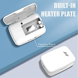 EVEMANT Portable Mini Toothbrush Case Fast Drying Wall Mounted Holder Rechargeable Toothbrush Case for Houshold, Business Trip or Traveling ( White )