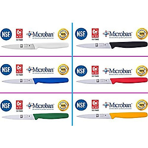 Paring Knives Set – Straight Paring Knife Set of 6 – Stainless Steel Kitchen Paring Knives – Small Kitchen Knives for Slicing, Dicing, Chopping, Meal Prep – 4-inch Blade Sharp Paring Knives