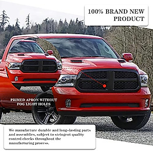 CarPartsDepot Grille Grill Chrome Honeycomb Mesh Insert Compatible With 1994-2002 DODGE Ram 1500 Ram 2500 Ram 3500 Pickup Truck Fits CH1200178 55055252