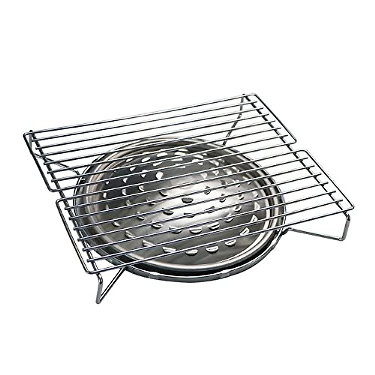 GRALARA Gas Stoves Stand Rack Stainless Steel Grate Cooking Pot Holder Bracket Home Garden Gas Stoves Shelf BBQ Rack Portable Mini Camping Grill