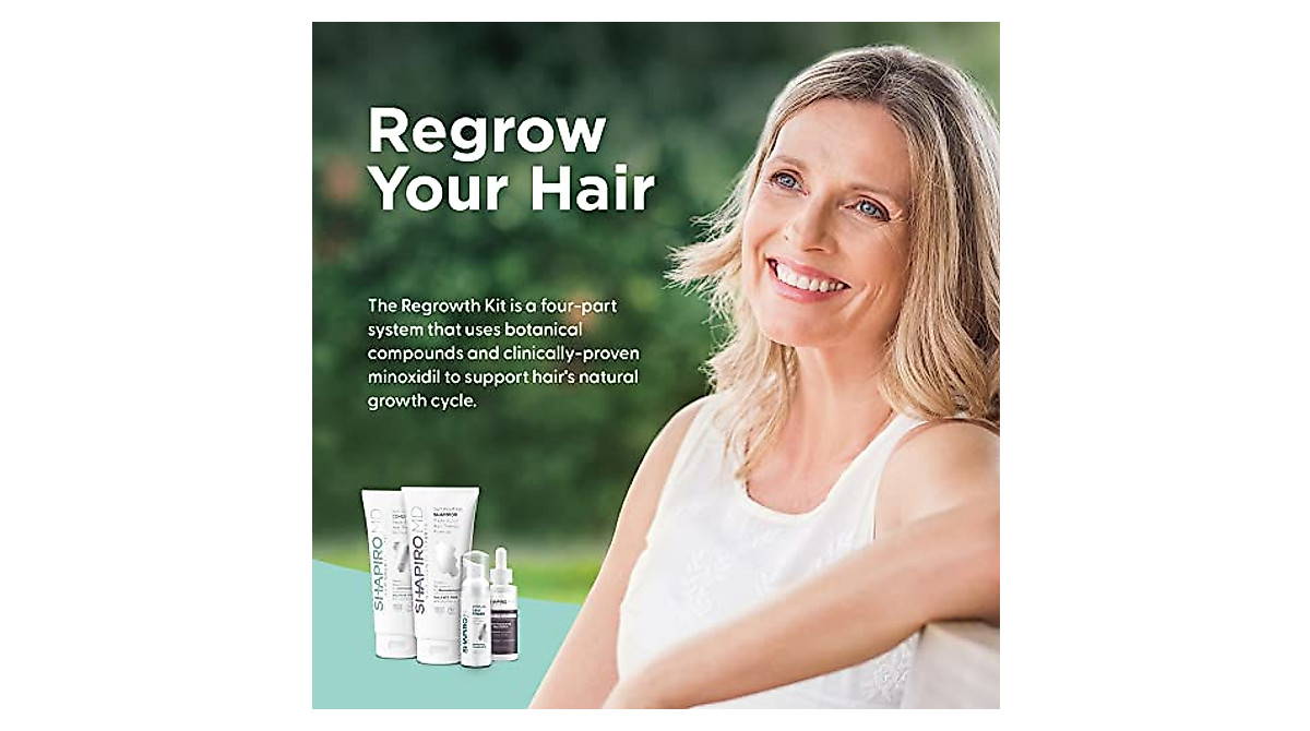 Women's Hair Regrowth Kit Plus for Thinning Hair - Clinically Proven ...