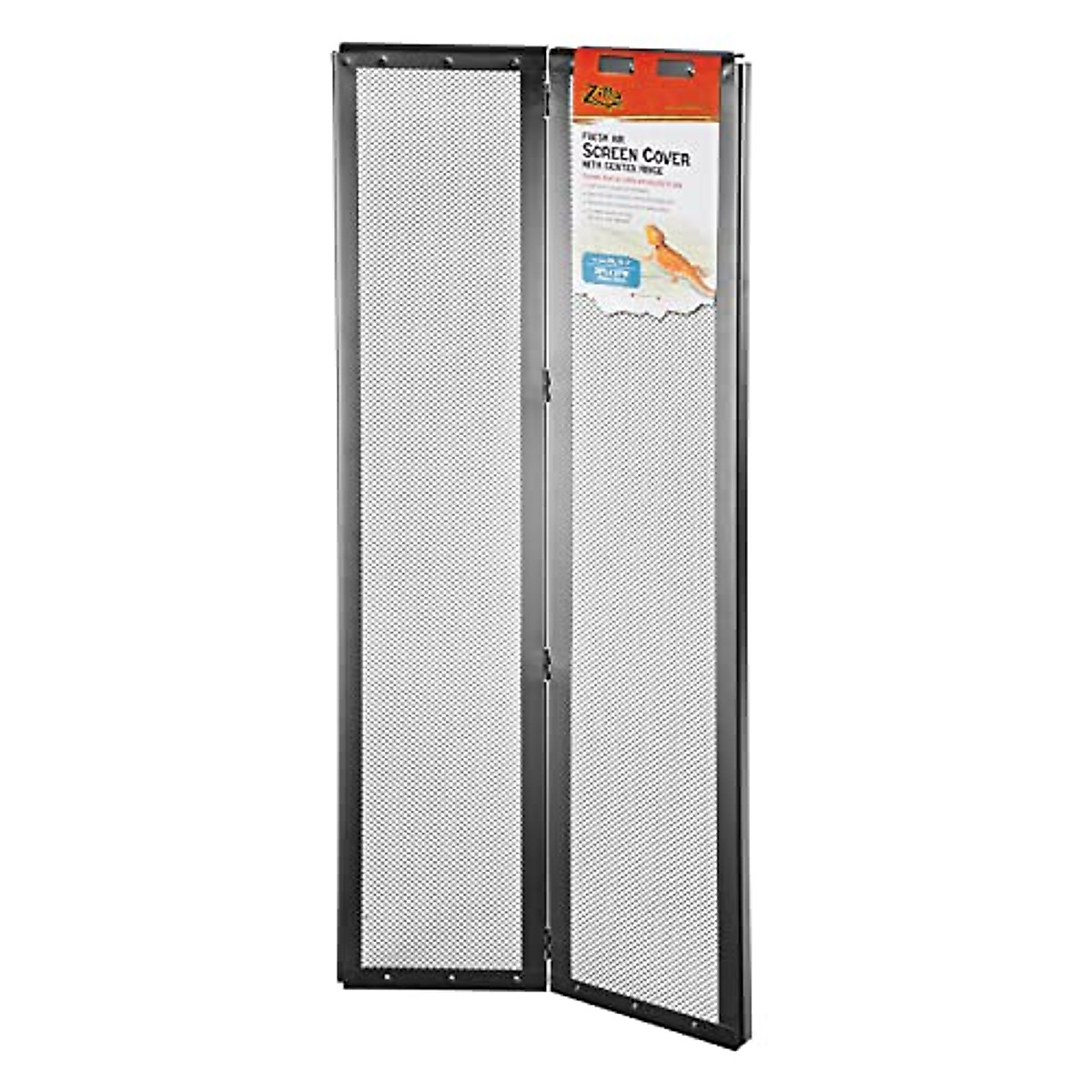 Zilla Pet Reptile Terrarium Fresh Air Screen Cover with Center Hinge 30" x 12"