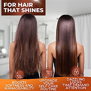 Moroccan Argan Oil Shampoo - Sulfate Free, Anti Frizz Hydrating Thickening Care for Women and Men - Deep Moisturizing Treatment for Color Treated, Curly, Frizzy, Damaged and Dry Hair