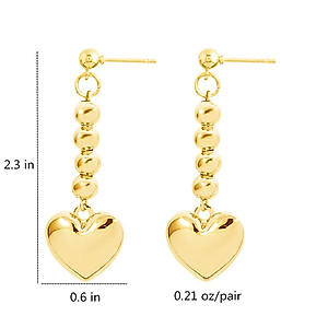 SONGCHANG JEWELRY HUNTER x HUNTER Hisoka Earrings - Star and Teardrop Anime Stud Earrings - Gifts For Christmas, Cosplay, Comic Con, Dress Up Party (gold heart drop)