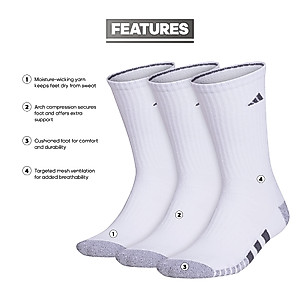 adidas Cushioned Crew Socks (3-Pair)