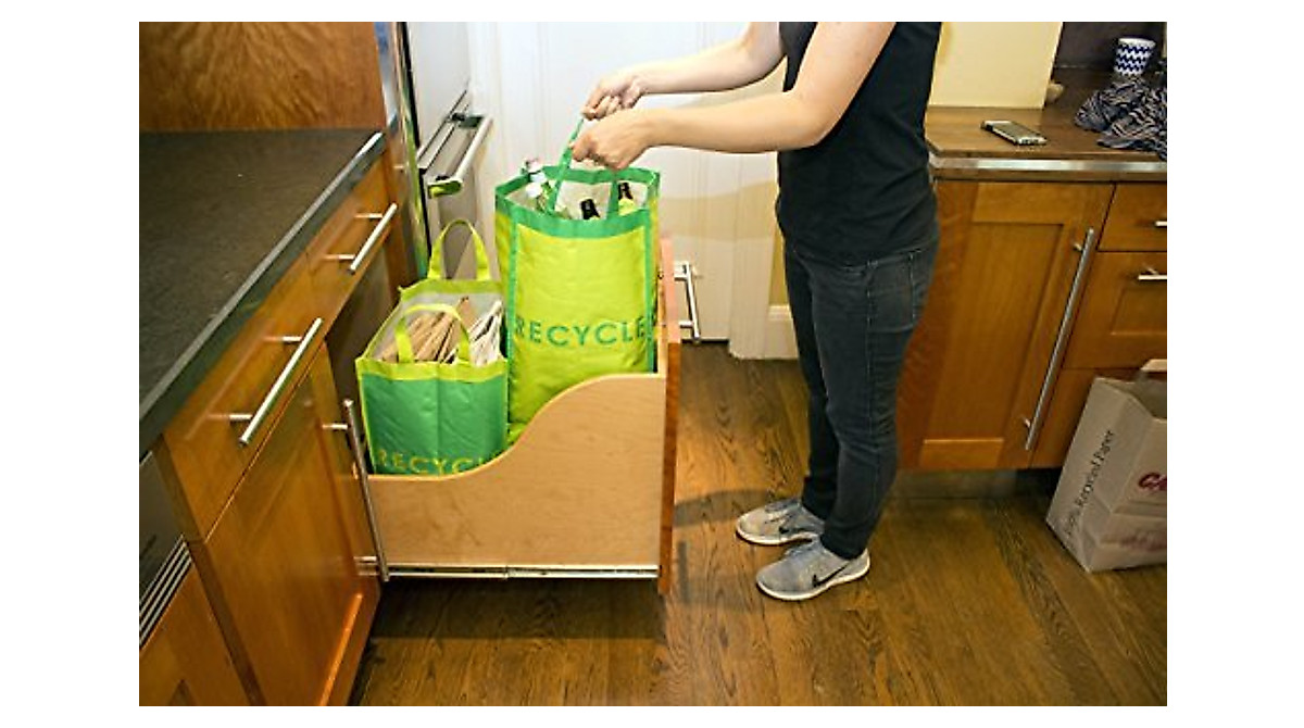 Durable Recycle Bins Set of 2 for Home & Office | Eco-Friendly & Washable