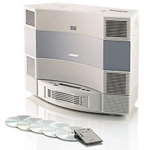 Bose Acoustic Wave Music System II with 5-CD Multi Disc Changer, Platinum White, Compatible with Alexa