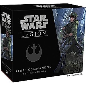 Star Wars: Legion Rebel Commandos UNIT EXPANSION - Unleash Elite Rebel Strike Teams! Tabletop Miniatures Strategy Game for Kids & Adults, Ages 14+, 2 Players, 3 Hr Playtime, Made by Atomic Mass Games