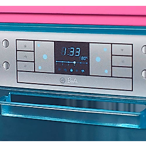 Barbie Indoor Furniture Playset, Kitchen Dishwasher with Working Door and Pull-Out Tray, Plus Dishes and Washing Accessories