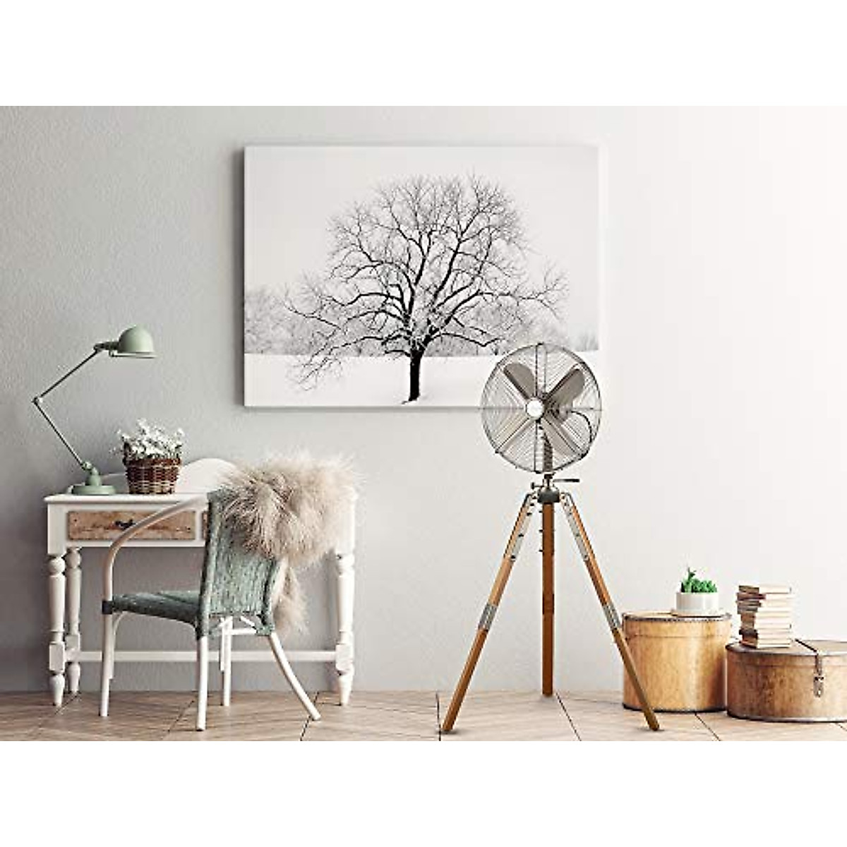 Star Fans Tripod, 16", Satin Nickel