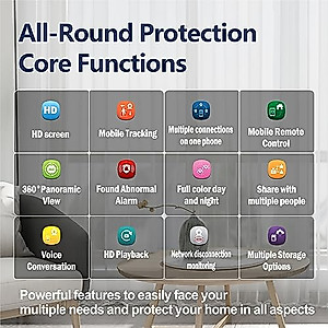 QAMY 3MP Light Bulb Security Camera 2.4GHz,Bulb 360 Degree Wifi Outdoor Indoor Full Color Day And Night, Lightbulb Motion Detection Alarm, 1-Month Free Trial Of Cloud Services 2PCS