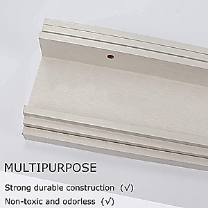 Calenzana Wall Mounted Floating Shelves, 3 Pack 24 inch and 3 Pack 36 inch Photo Picture Ledge Shelf for Living Room Bathroom Bedroom Kitchen Office, Creamy White