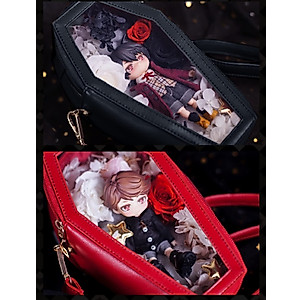 GK-O Banpaia Vampire Coffin Ita Bag Carriers For GSC OB11 Molly Bjd Doll Bed Lolita Fashion (Black)