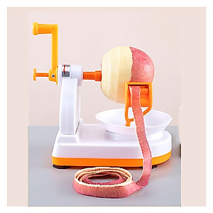 LKL Spiral Apple Peelers Rotating Hand Crank Peeler Fruit Potato Peeling Machine Fixed Suction Cup Stainless Steel Kitchen Peeling Tool