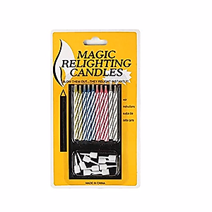 20 Pcs Props Candle Birthday Party Invincible Candle Props Relighting Candles Christmas Party Trick Funny Candle Home Decor