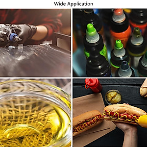 36 Pack Clear Dispensing Bottles, 4oz Round Plastic Squeeze Bottle with Twist Top Caps,Food Grade Household for Oils, Liquids, Inks, Crafts, Kitchen