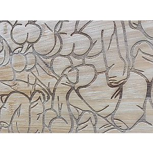 8" x 10" Cockcuterie Bamboo Cutting Board, Penis Engraved Cutting Board, Custom Cutting Board, Party Board, Gift Idea
