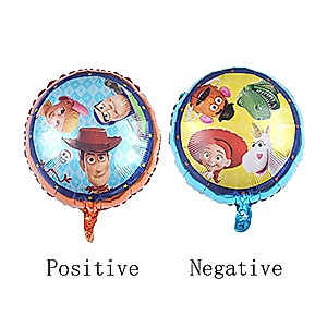 5PCS Story Balloon Party Supplies 30" Foil Balloons for Kids Baby Shower Birthday Party Decorations
