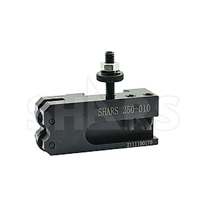 Shars OXA Wedge Type CNC Lathe Quick Change Tool Post 6 PCS Set For 6" - 9" Lathe Swing, Cutoff Tool 4° 202-9460 S)