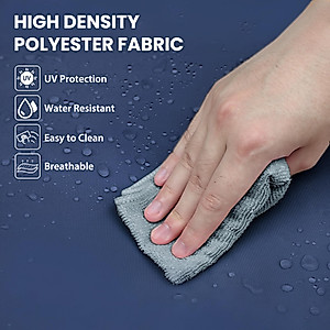 UDPATIO Outdoor Cushions for Patio Furniture, 7-Piece Replacement Cushions for Outdoor Furniture, Patio Sectional Cushions Outdoor Couch Cushions for 4-seat Patio Conversation Sets (Navy Blue)