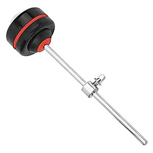 LetCart High-End Drumstick-Drum Beater Hammer Musical Instrument Accessories Metal + Silicone(黑色)