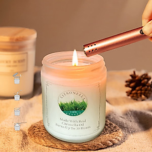 Citronella Candles Outdoor Indoor 7.5 OZ 4 Pack, 100% Soy Wax Candles for Home Scented Candles Outside for Party Hiking Camping Patio BBQ Deck Lanai Garden Yard Home Balcony