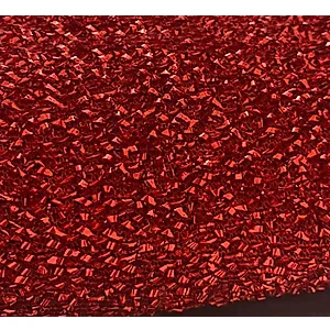 YYCRAFT Sparkling Tinsel Lurex Fabric by The Yard Stretch Metallic Glitter Lametta Shimmer Material 59" Wide 5 Yards, Christmas Decoration