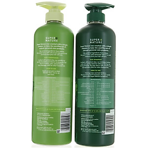 Super Nature Potent Aloe Gentle Moisture Shampoo and Conditioner Sulfates Free, 30 Fl Oz
