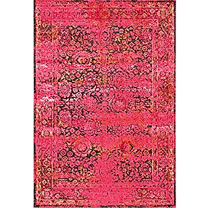nuLOOM Vintage Shuler Area Rug, 7' 10" x 11', Cherry Pink