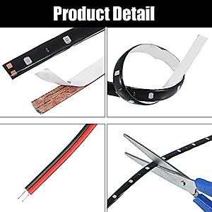 X AUTOHAUX 10 Pcs 30cm 1ft Interior Universal LED Strip Light 12V Flexible Waterproof Underglow Lights for Cars Truck Motorcycles Boat Green Light