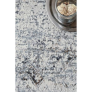 United Weavers of America, Austin Clark Blue Accent Rug Classic Indoor Rug with Jute Backing. Transitional Rugs, Grey, 1'11" x 3' (4540 20472 24)