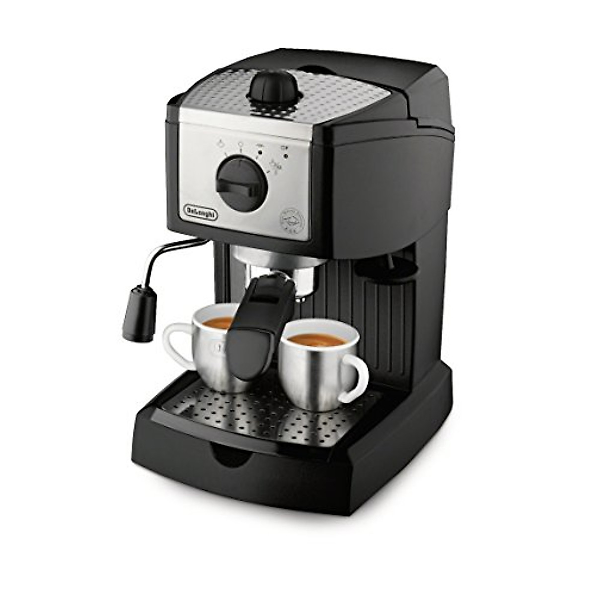 DeLonghi EC155 15 Bar Espresso and Cappuccino Machine, Black
