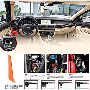 Dash Cam Hardwire Kit Mini USB Bangjia 12V-24V to 5V/2A Car Dash Camera Charger Power Cord（11.5ft