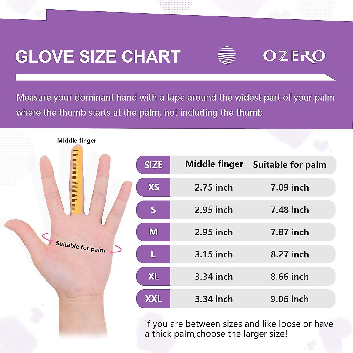 OZERO Winter Waterproof Gloves for Men: Women Gloves for Running Touchscreen - XS Size & Purple