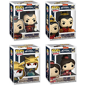 Funko POP! Animation Avatar The Last Airbender Collectors Set - Admiral Zhao, Fire Lord Ozai, Suki, and Ty Lee