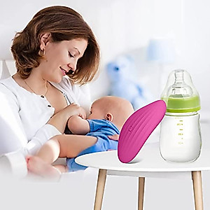 AL'OFA Lactation Massager for Breastfeeding, Pumping - Vibration for Improve Milk Flow, Breastfeeding Essentials-Seamless Waterproof 7 Modes - New Mom & Advanced(Rose)