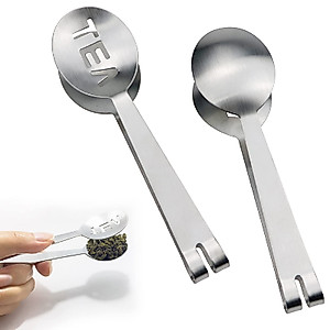 4 Pcs Tea Bag Squeezer Tongs Stainless Steel Tea Bag Strainer Teabag Tong Strainer Holder for Tea Bags Ice Sugar Cubes
